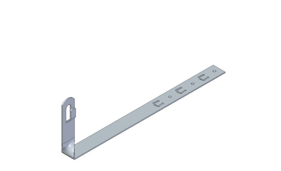 16a. Bracket mounted under tiling twisted L -415 H 130mm. ZZ - Osprzęt ...